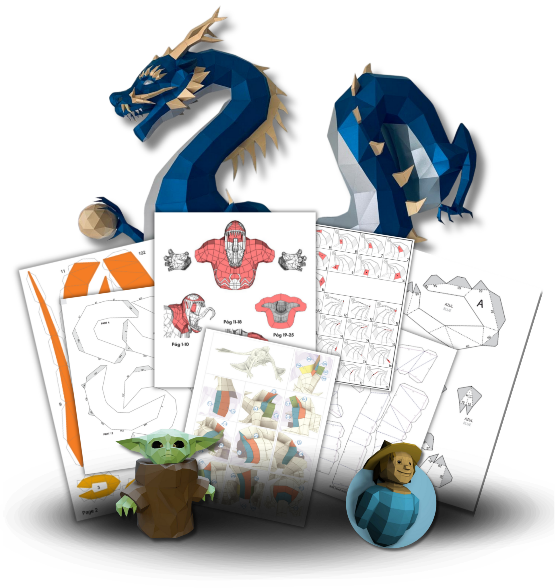 Pack Papercraft - Biblioteca Papercraft